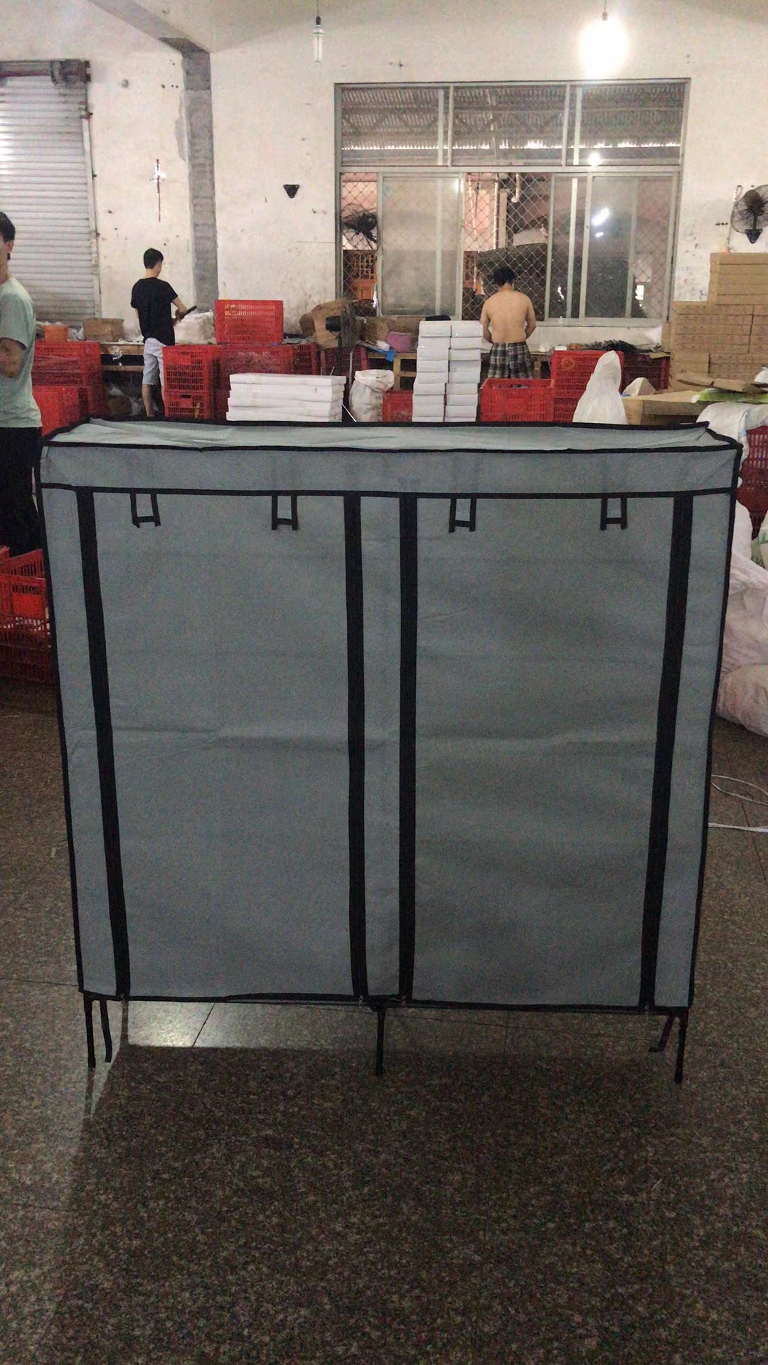 Zipper Shoe Rack Organizer with Full Cover Washable Oxford Fabric ...