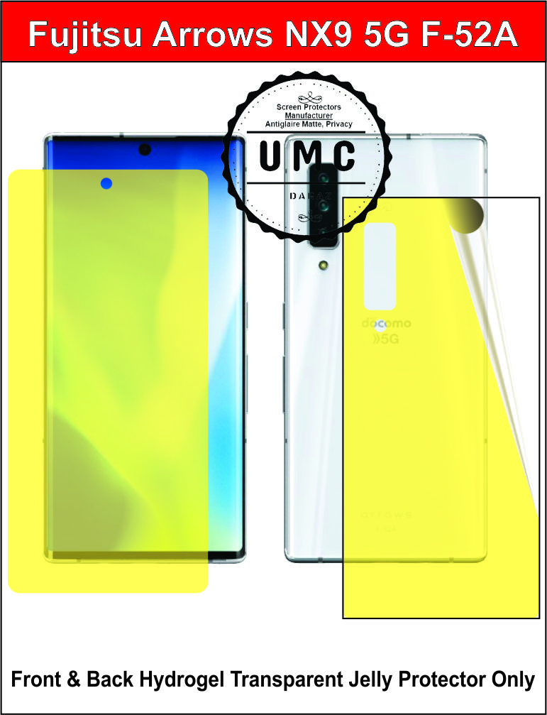 Fujitsu Arrows NX9 5G F52A Protector Screen Protectors Jelly Clear ...