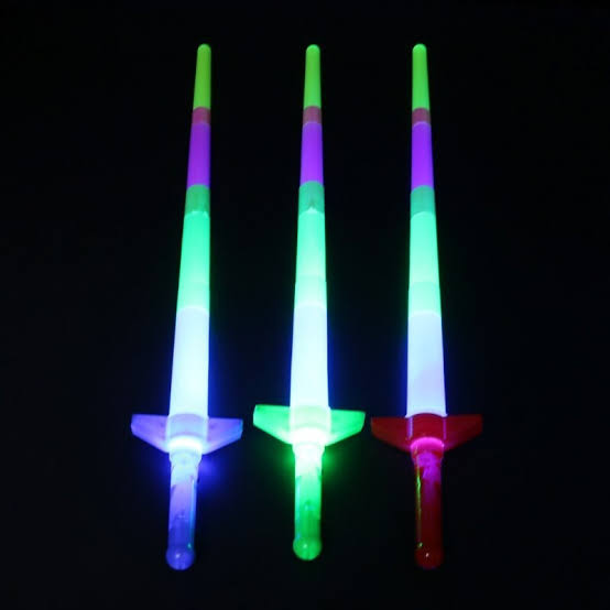Beautiful Plastic Made Kids Lighting Sword toy In Multi Colors with ...