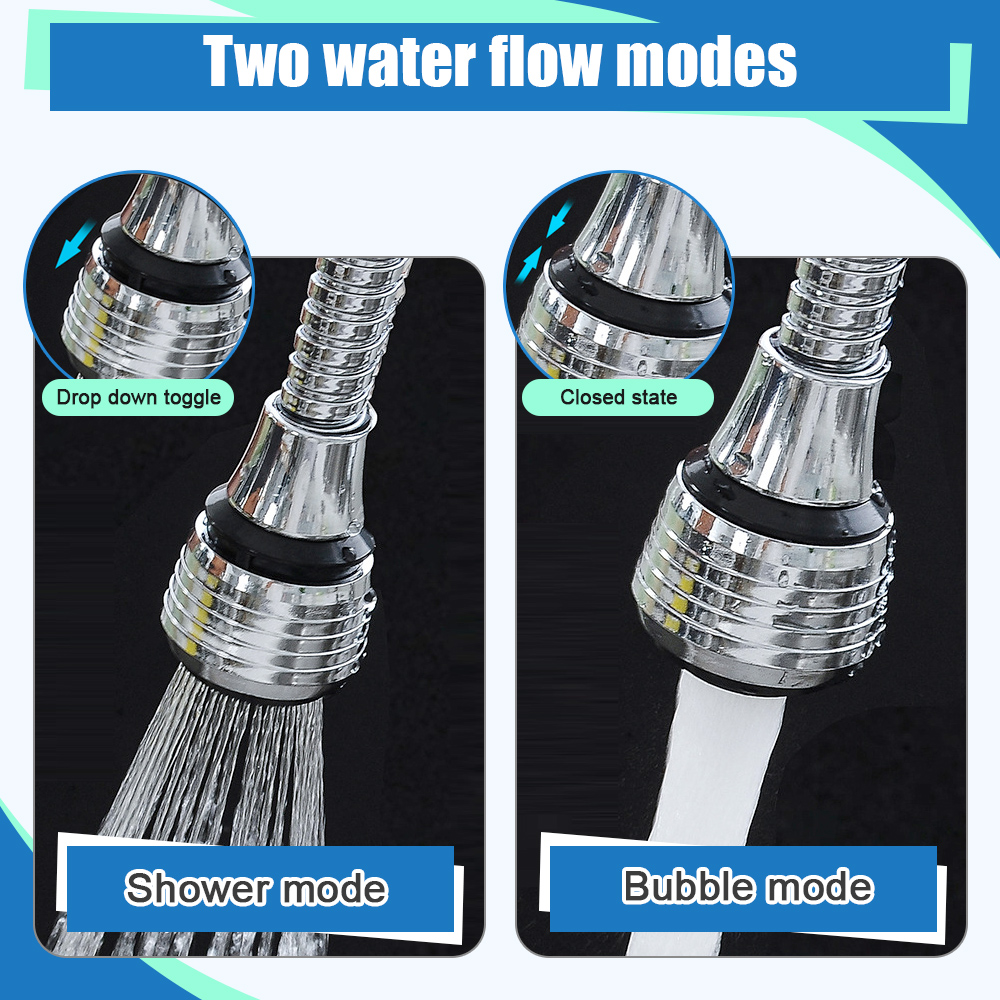 Turbo Flex splash 360 degree swivel tap water filter nozzle bathroom ...