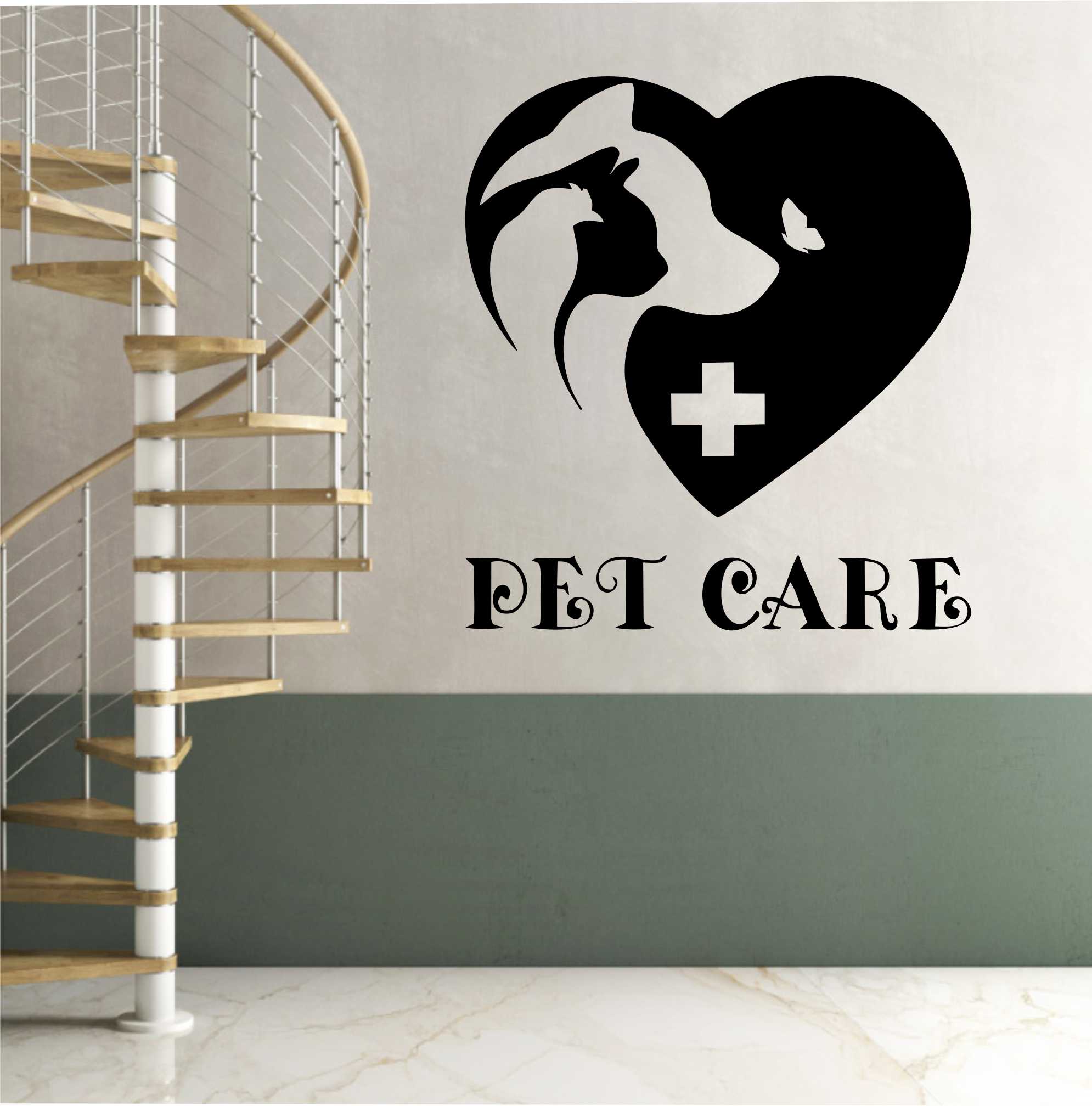 Pets Theme Decal Sticker-Pet Care Grooming Animals-Grooming Sticker-Cat ...