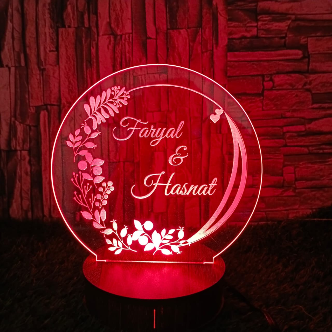 Customize 3d name illusion lamp, 3D Light Lamp, Night Lamp, Decoration ...