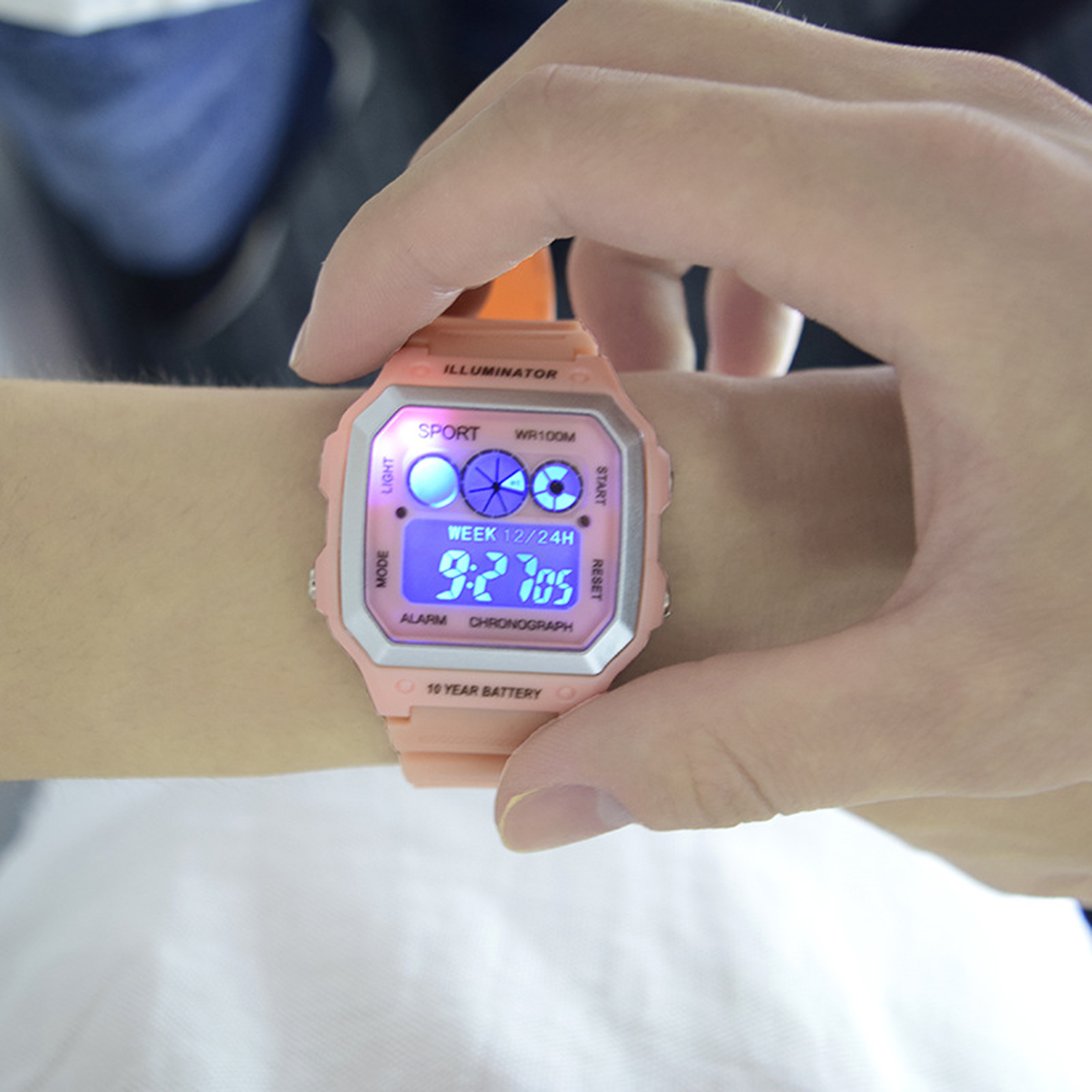 Prism Digital Watch Square Dial Student Electronic Watch | Daraz.pk