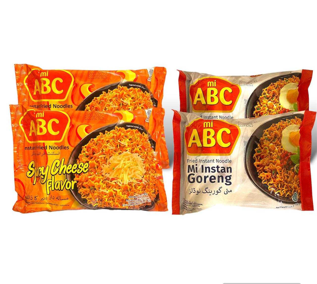 Pack of 4 Indonesian Noodles - Instant Noodles - Hot And Spicy Noodles ...