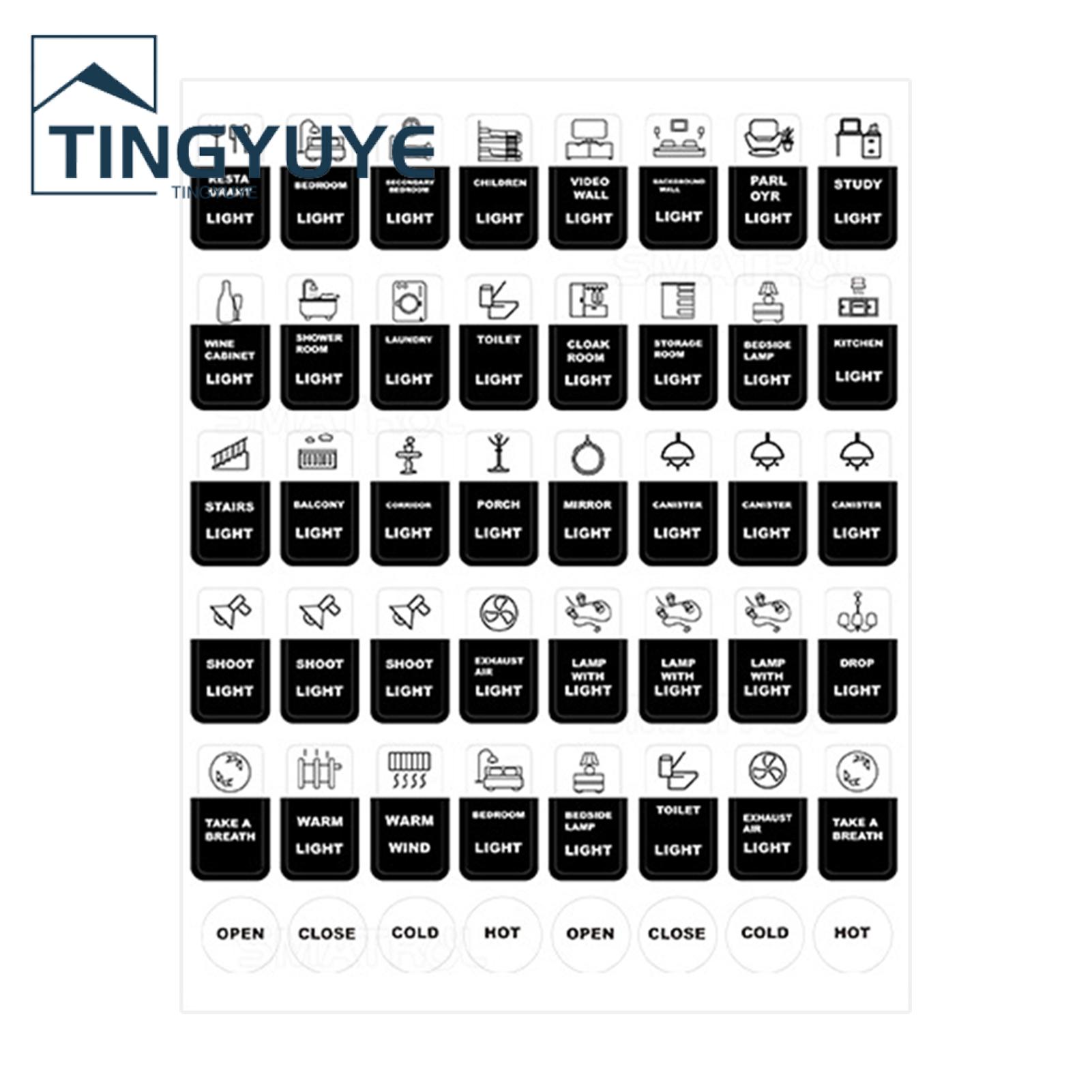 Switch Stickers Clear Icons Kitchen Appliances Switch Stickers | Daraz.pk