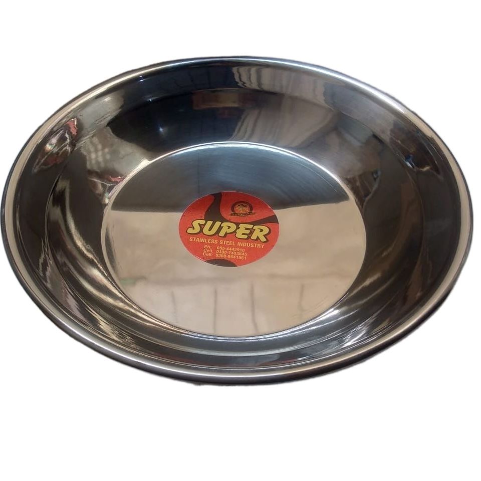 Mixing Plate Parate Thaali Stainless Steel 12 inches Rust Free | Daraz.pk