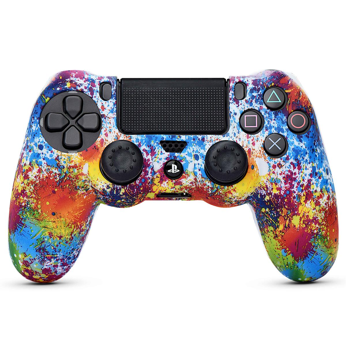 Colorful Anti-Slip Silicone Grip Cover Case Protector Skin for PS4 ...
