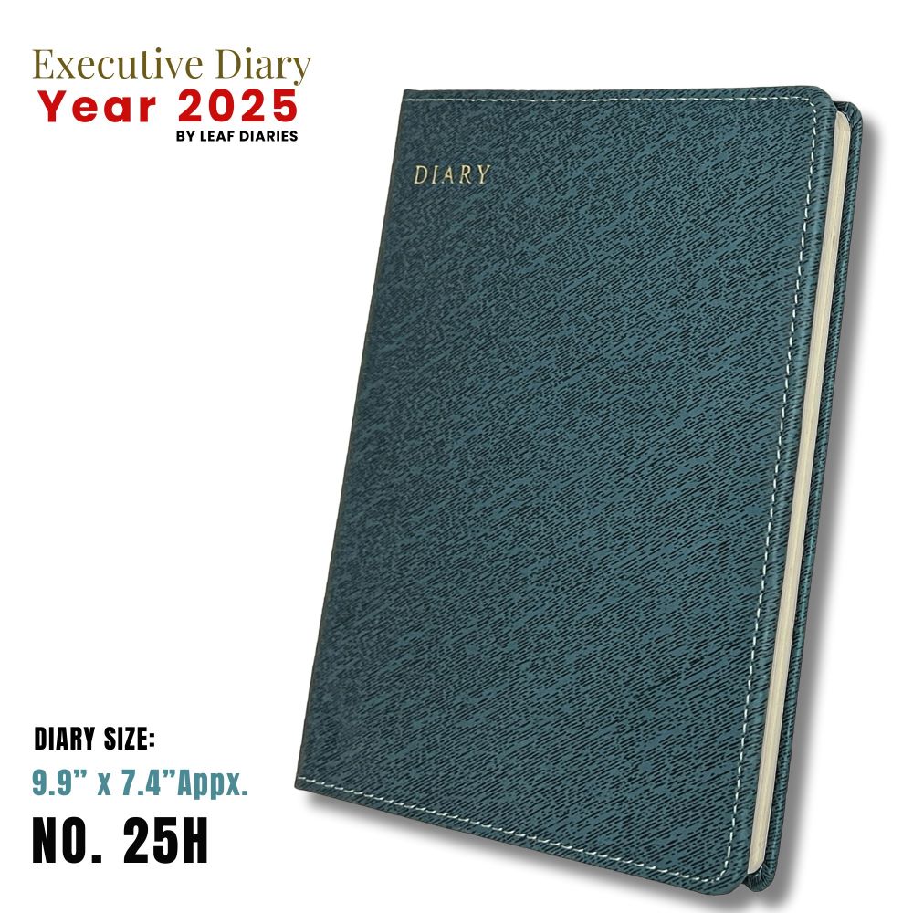 Executive Medium Diary for year 2025 with double date per page | Daraz.pk