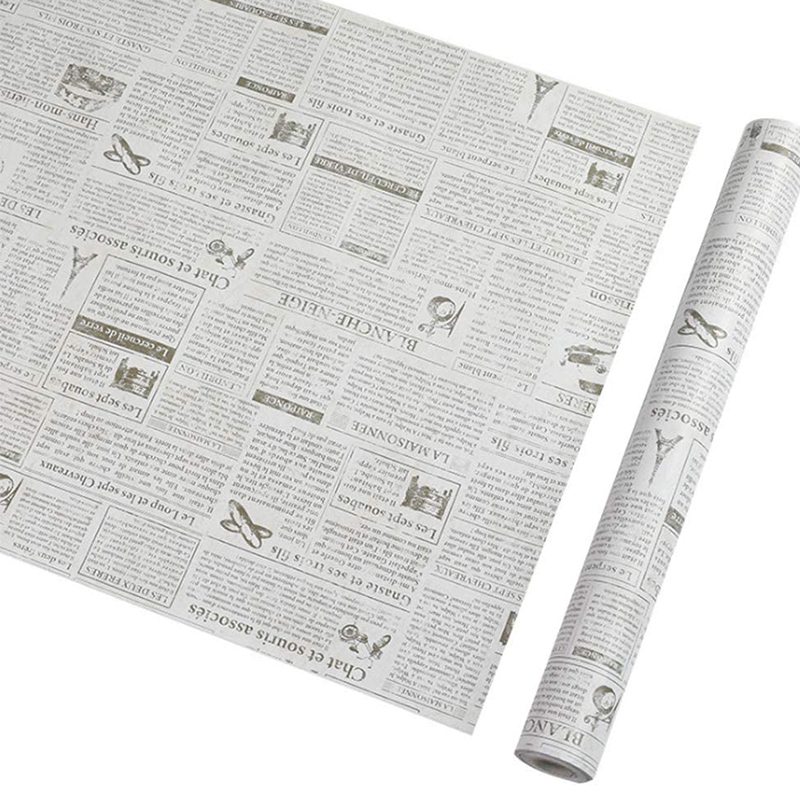 DIY Stickers 10m*45cm Old Newspaper Self Adhesive Wallpaper for ...