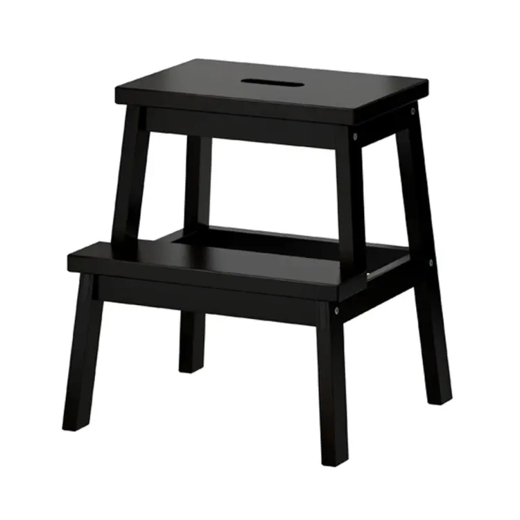 3D Ikea BEKVAM Step Stool Black White Wooden By Designer