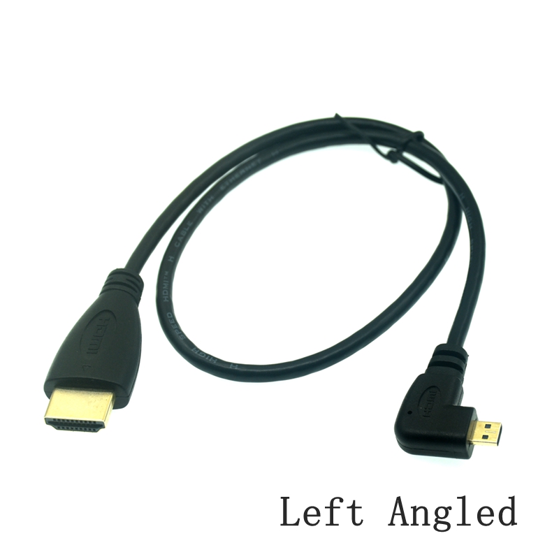 90 Degree Micro HDMI To HDMI-compatible UP/Left/Right Angle Micro HDMI ...
