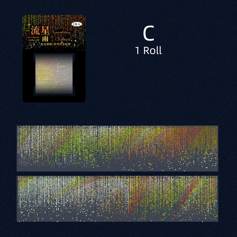 Panda Online 1 Roll Starry Series PET Masking Tapes Waterproof ...