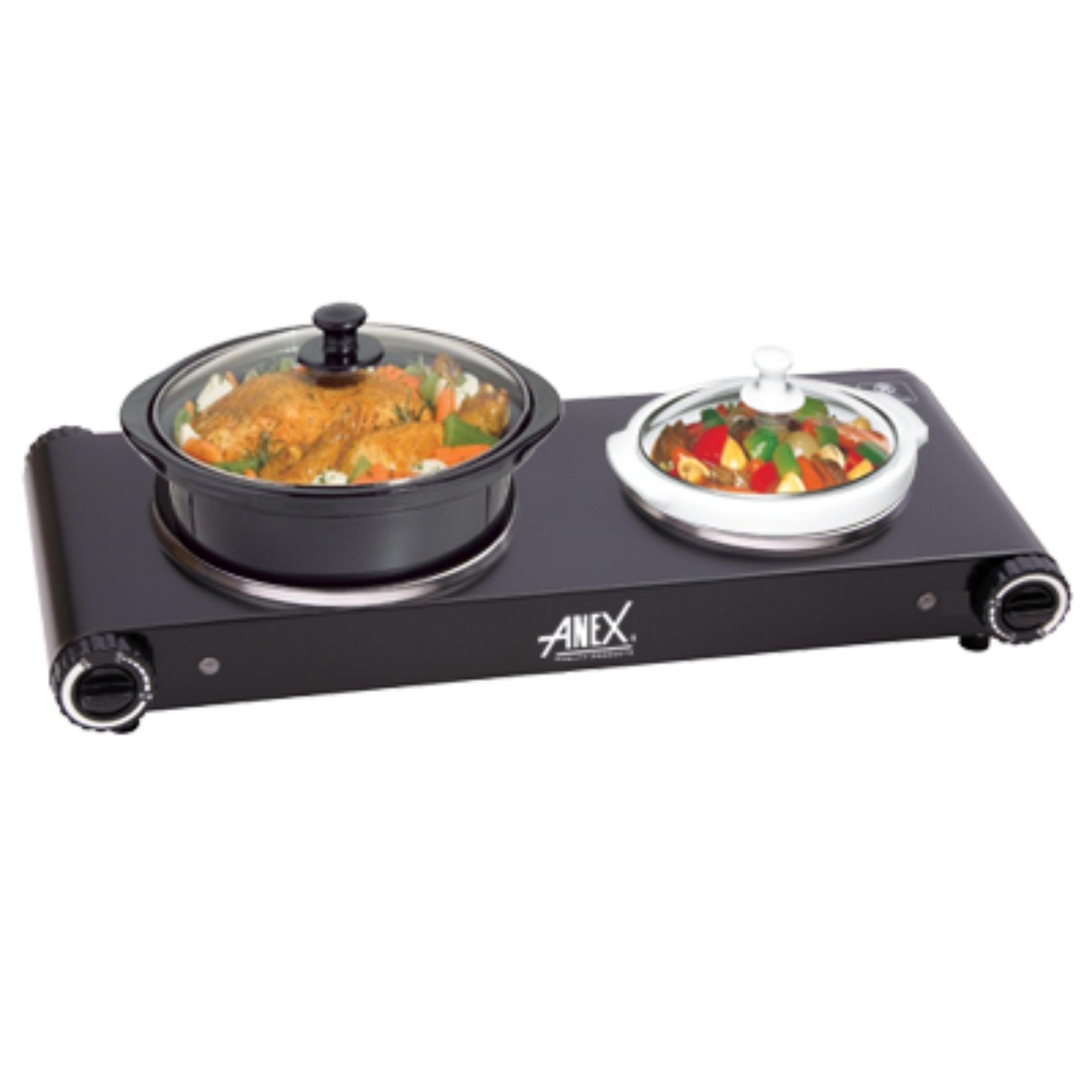 Anex AG-2062 - Deluxe Hot Plate Double - Black | Daraz.pk