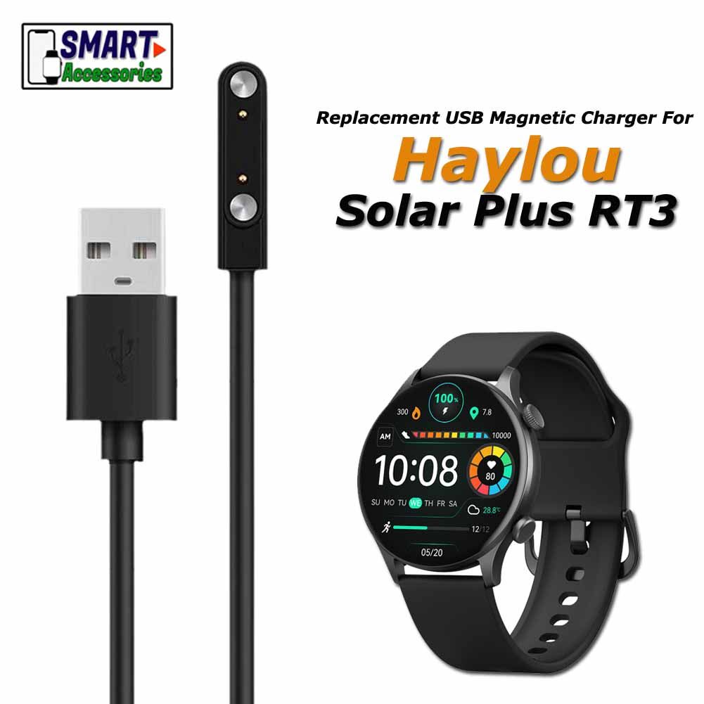 Replacement USB Magnetic Charger For Haylou Solar Plus RT3 Smart Watch ...