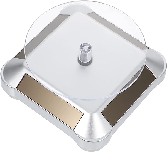 Solar/Battery Powered Rotating Stand Product Display Art Jewellery ...