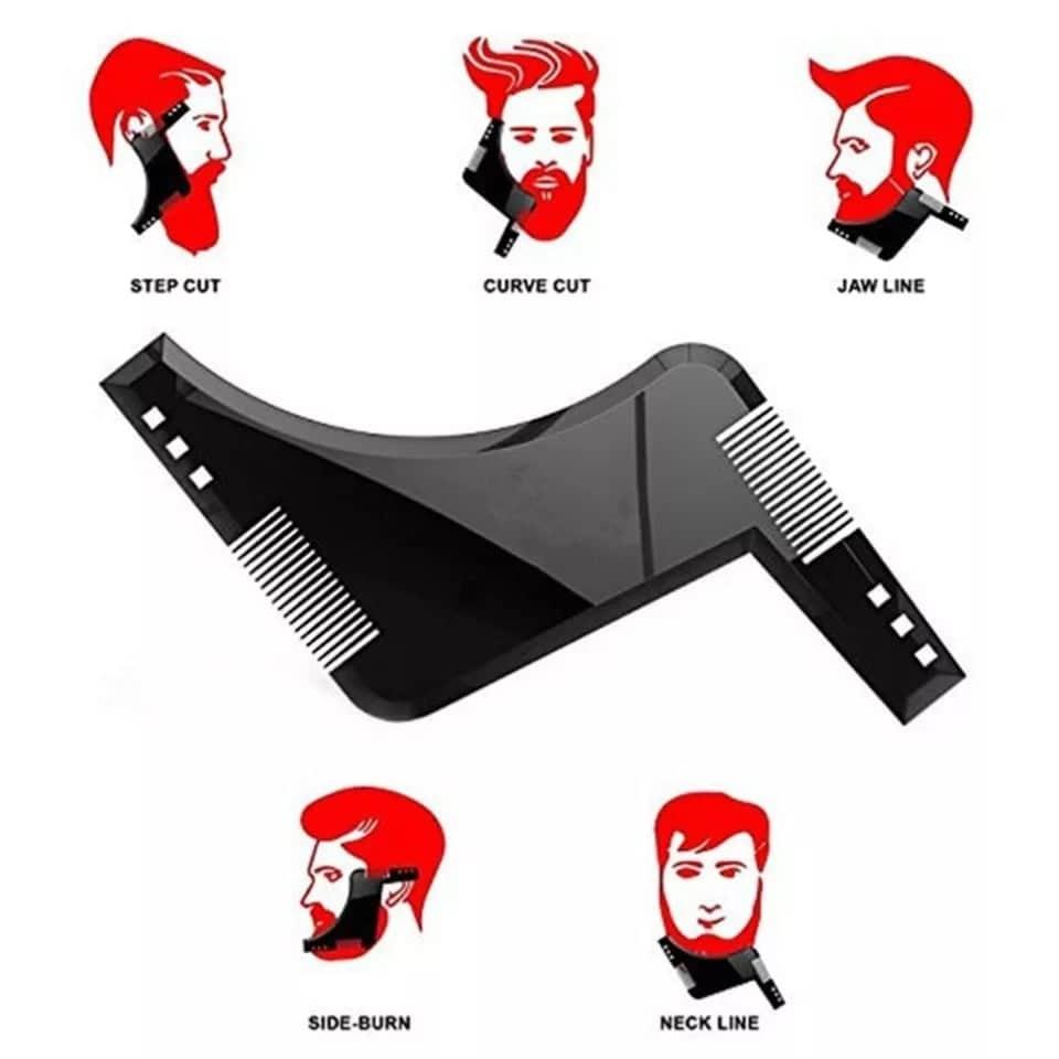 Beard Shaping Tool Template Beard Shaper Tool PLUS Comb For Line Up and ...