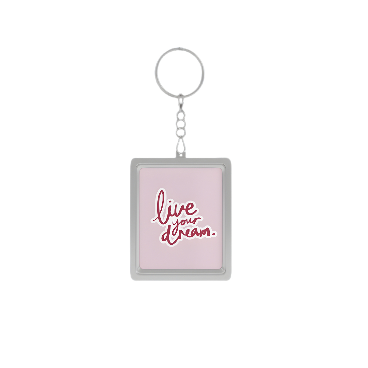 Live your dream motivational aesthetic stylish acrylic keychain for ...