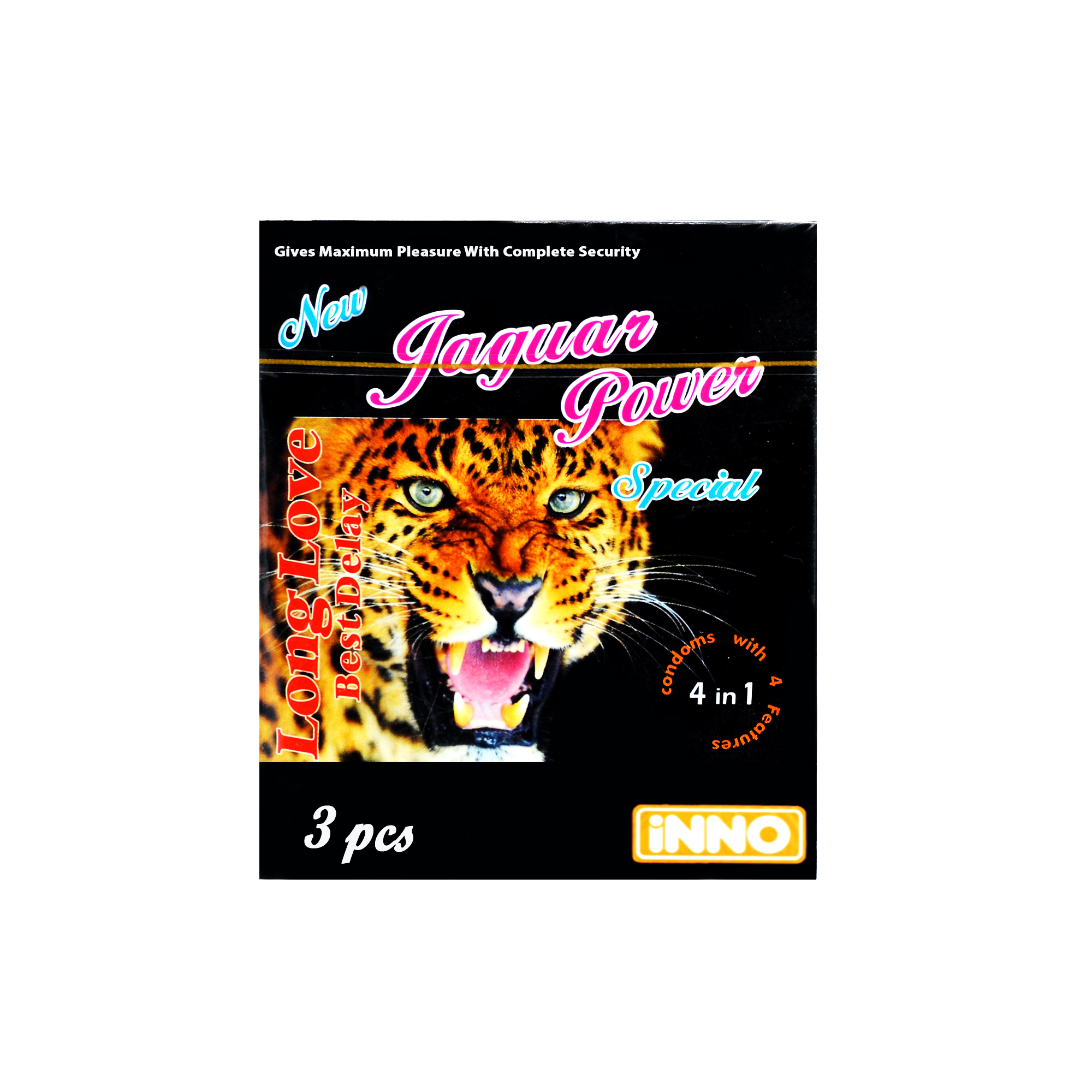 Inno Jaguar Long Love 4 in 1 Condoms 3pcs | Daraz.pk