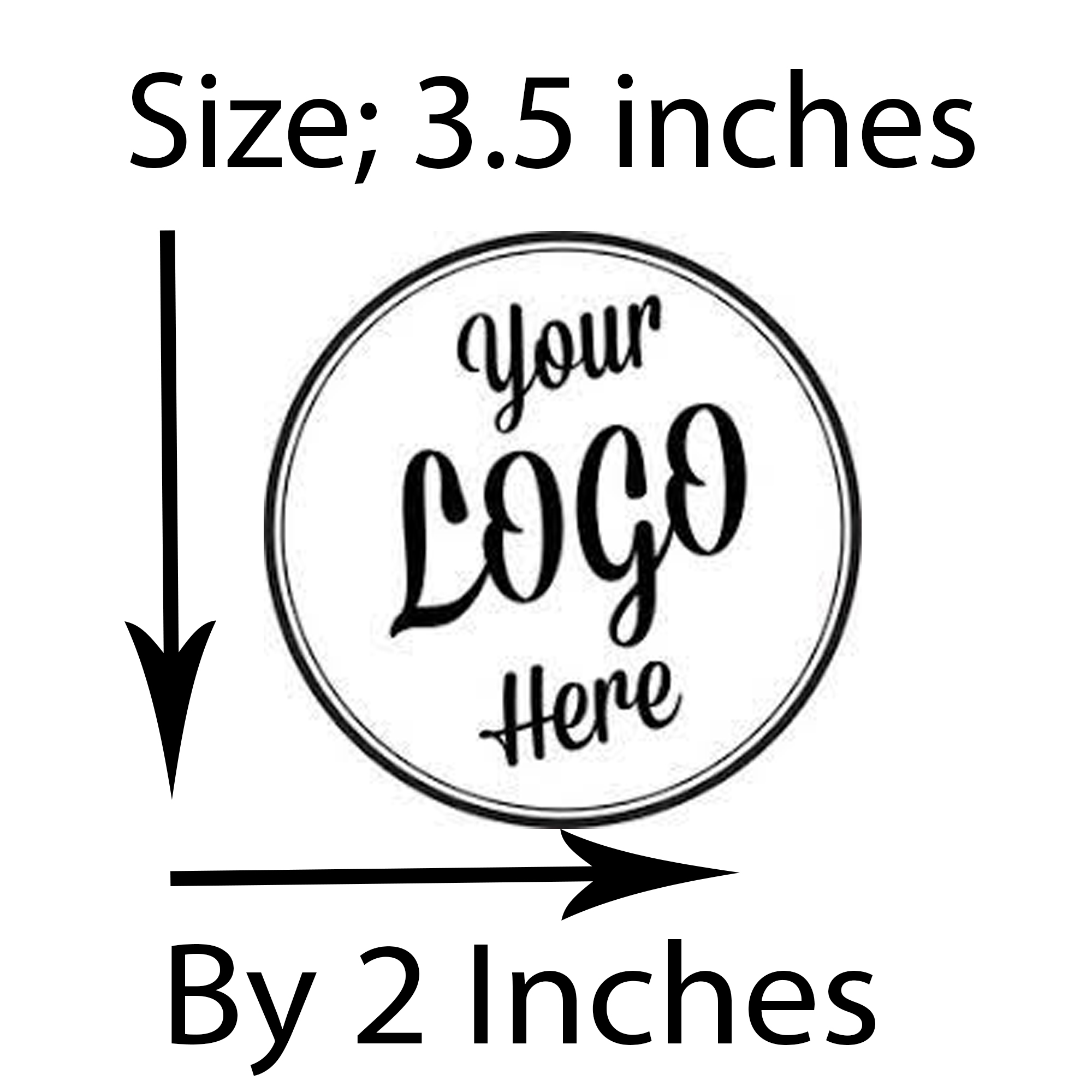 100 PIECES Custom Logo stickers Label stickers Personalized Branding ...