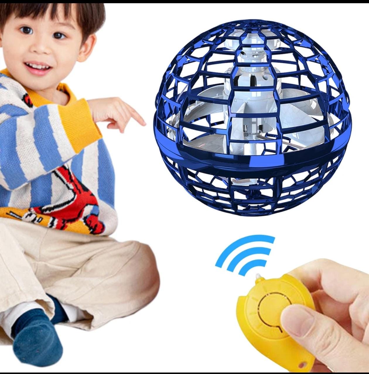 Rechargeable Flying LED Spinner - Interactive LED Toy with Dynamic ...