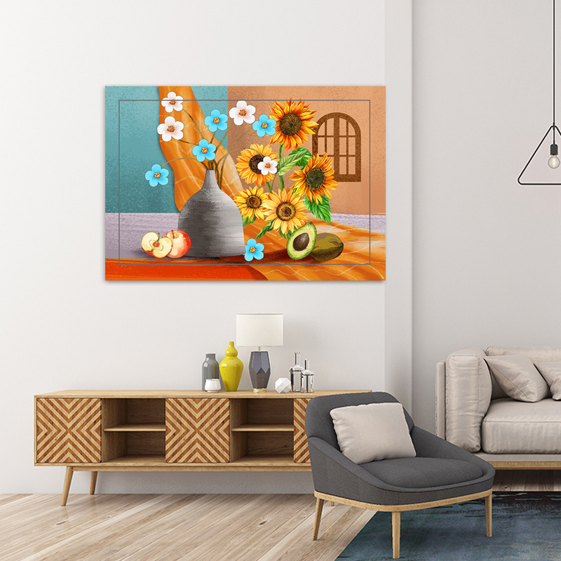 RKT4 Decorative Painting Wall Shielding Box Electric Meter Box Stickers ...