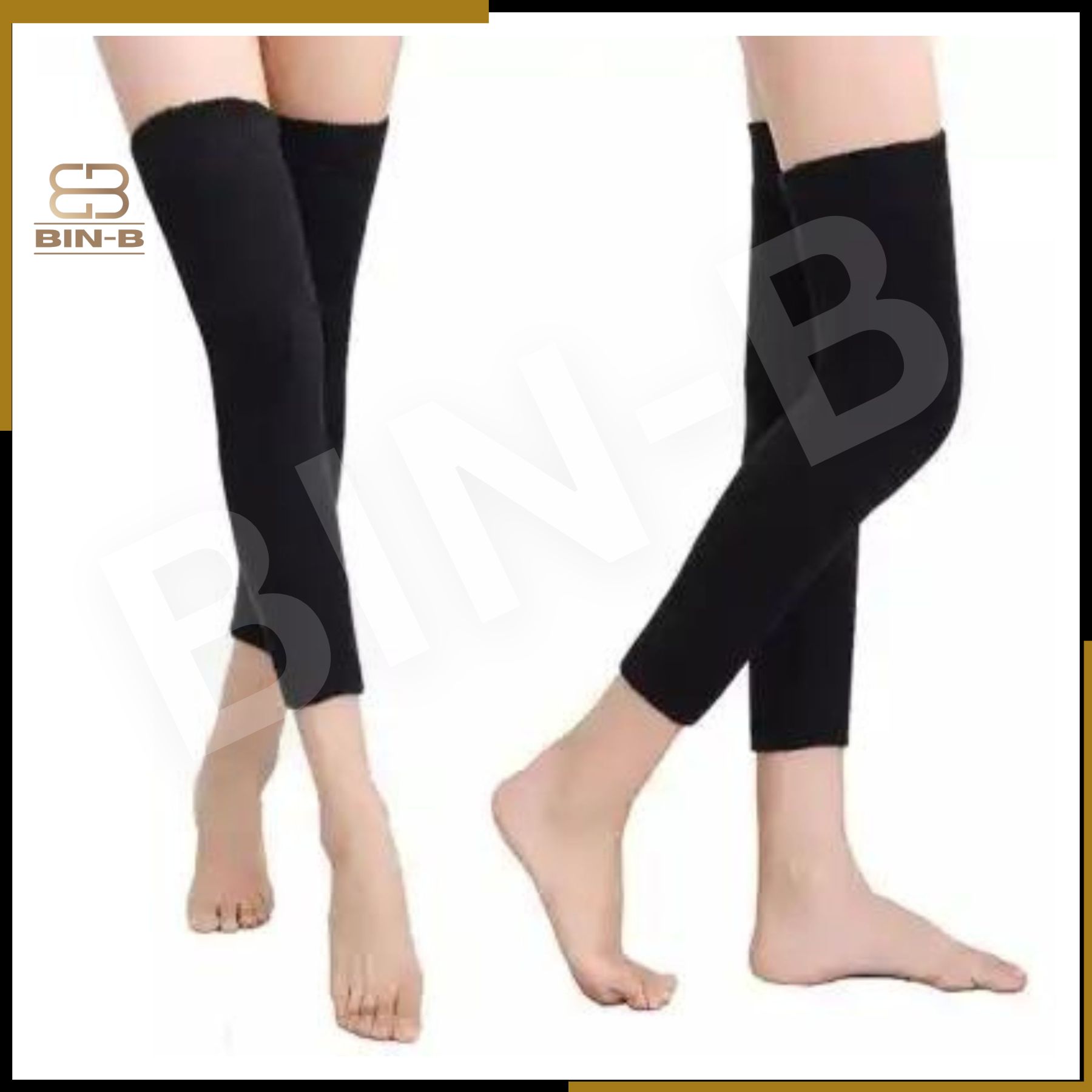 BIN-B Leg Warmer,Warm Wool Knee High Winter For Men & Women High ...