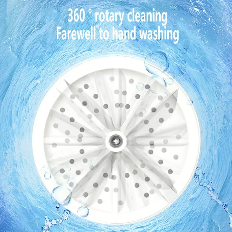 Mini washing machine USB Rotating turbine | Daraz.pk