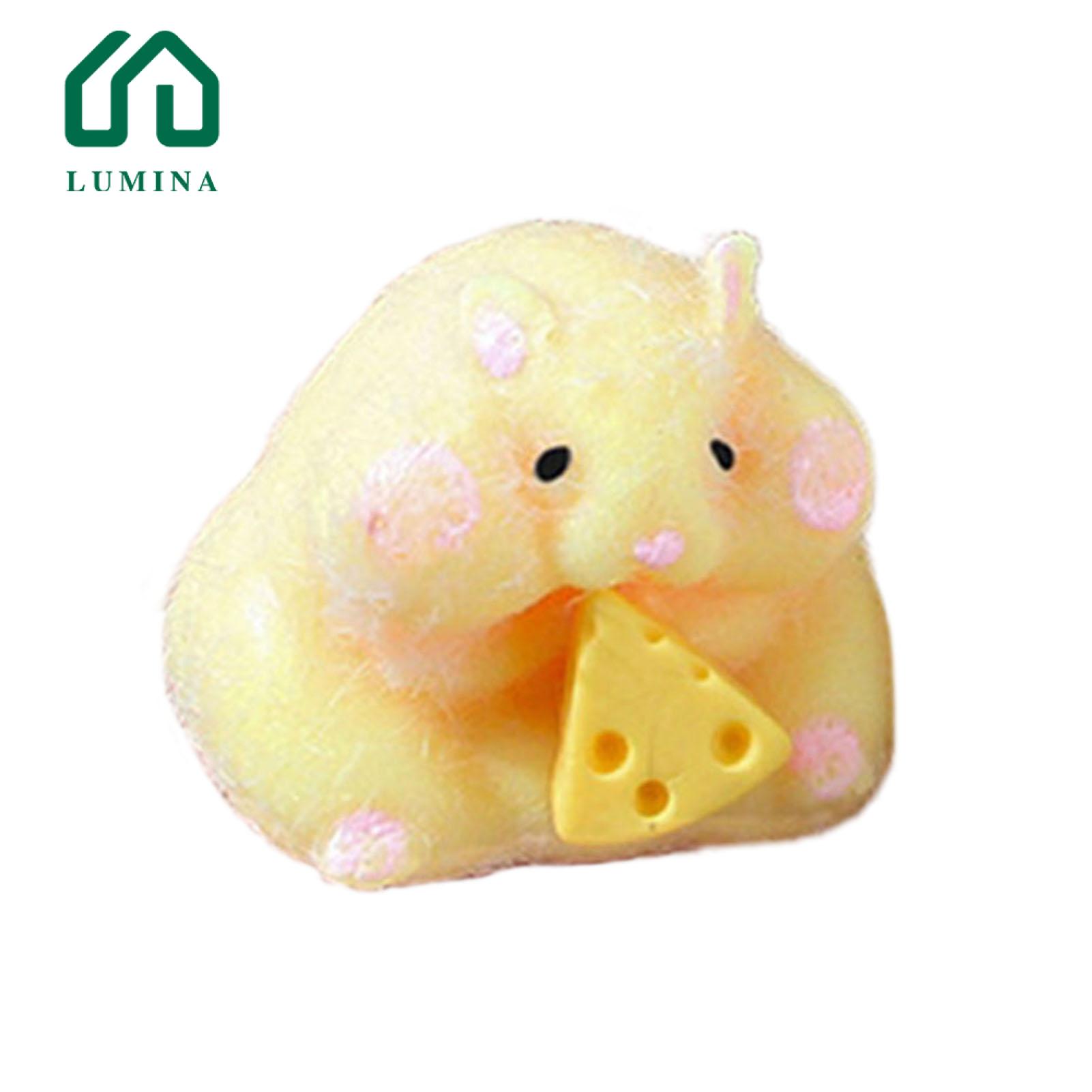 Lumina Hamster Sensory Toy Cheese Hamster Toy Slow Rising Stress Relief ...
