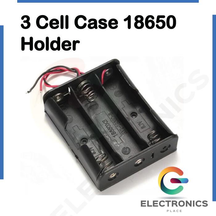 18650 3 Cell Case | Lithium ion Battery Holder / Container With Wires ...
