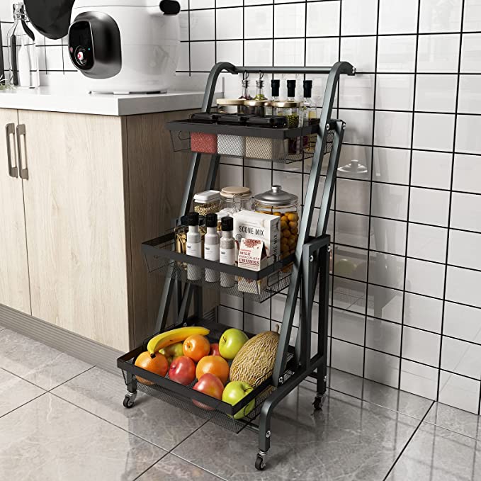 Multi-Purpose Convertible Trolley Rack / 3 Tier Storage Rack For ...