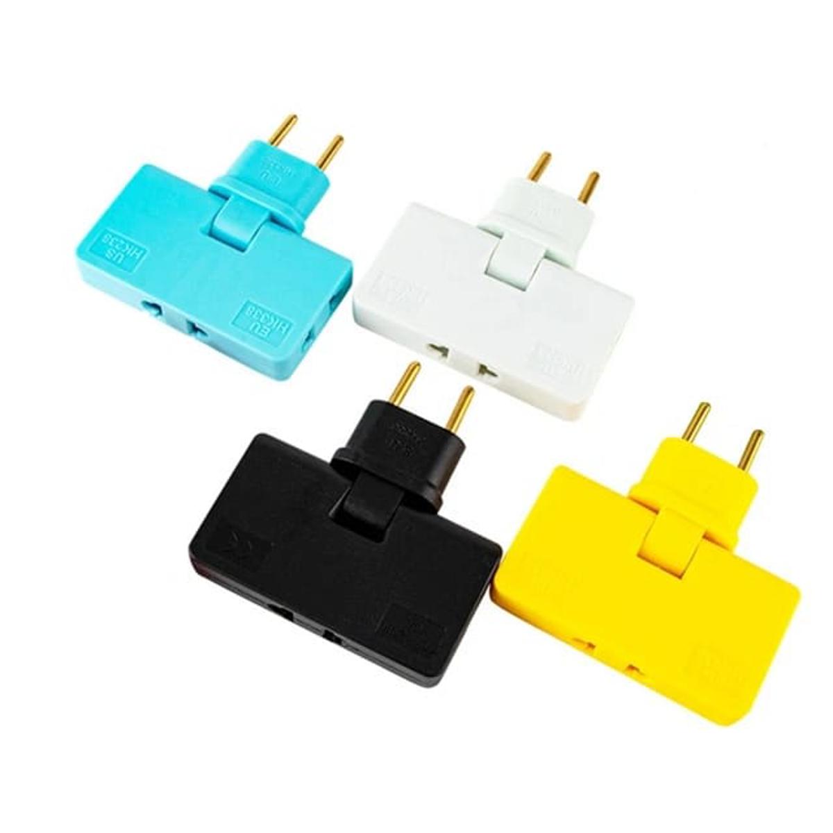 1 Piece Rotate Plug EU Converter 3 in 1 Rotatable Outlet Extender 180 ...