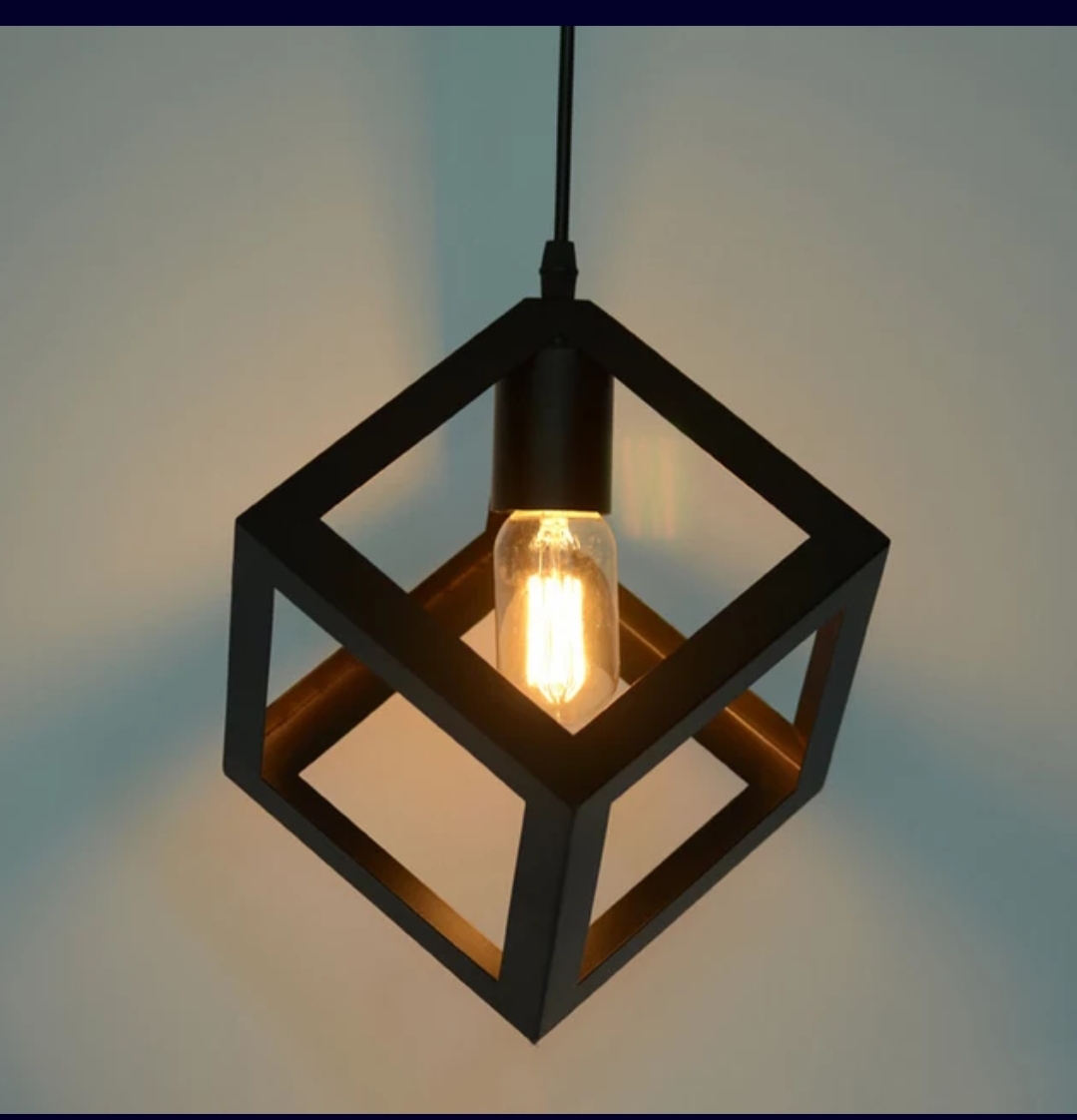 New Square Cube Hanging Lamp, Ceiling Light, Ceiling Lamp, Pendant Lamp ...