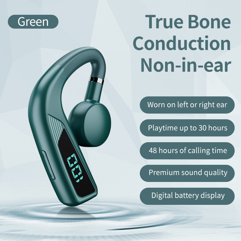 True Bone Conduction Business Bluetooth Earphone Not In Ear Bluetooth ...