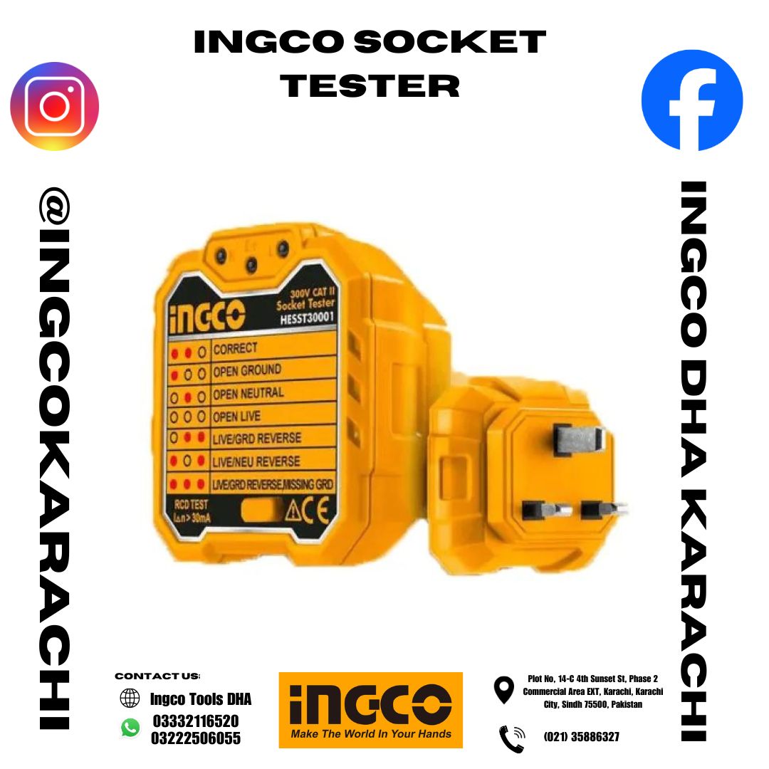 Ingco Socket Tester HESST30001 | Daraz.pk