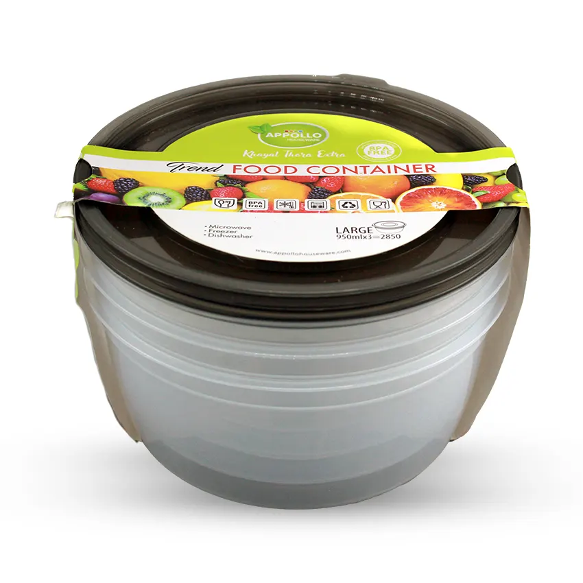 Appollo Trend Food Container 3pcs Set (S) | Daraz.pk