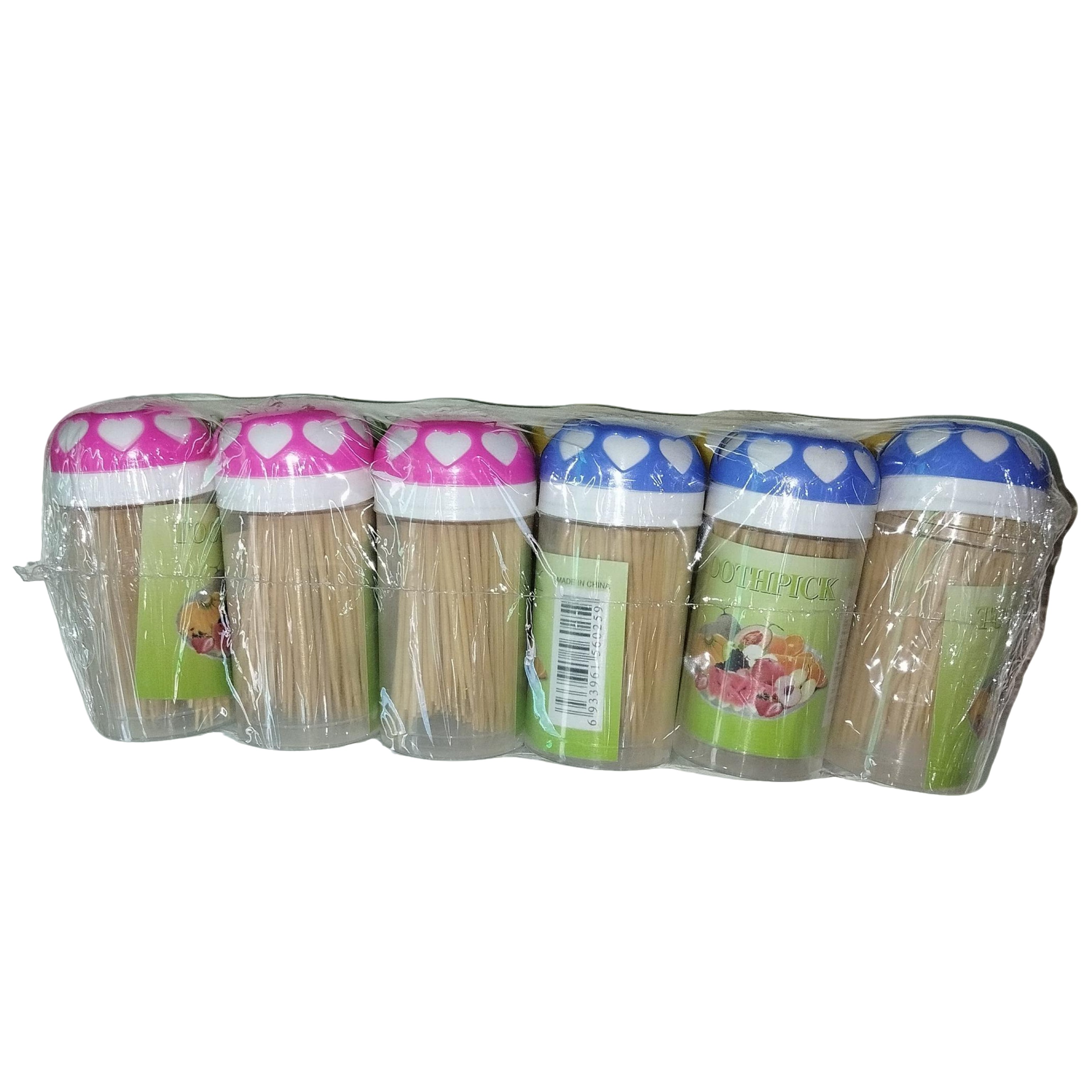 Pack of 2, 3 & 4 Double-Sided Bamboo 180 plus Toothpicks | Sturdy Round ...