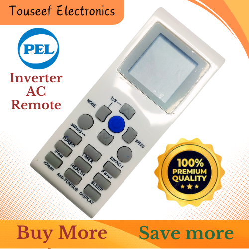 PEL DC Inverter AC Remote Control (Remote for AC Inverter Air Conditioner) | Daraz.pk