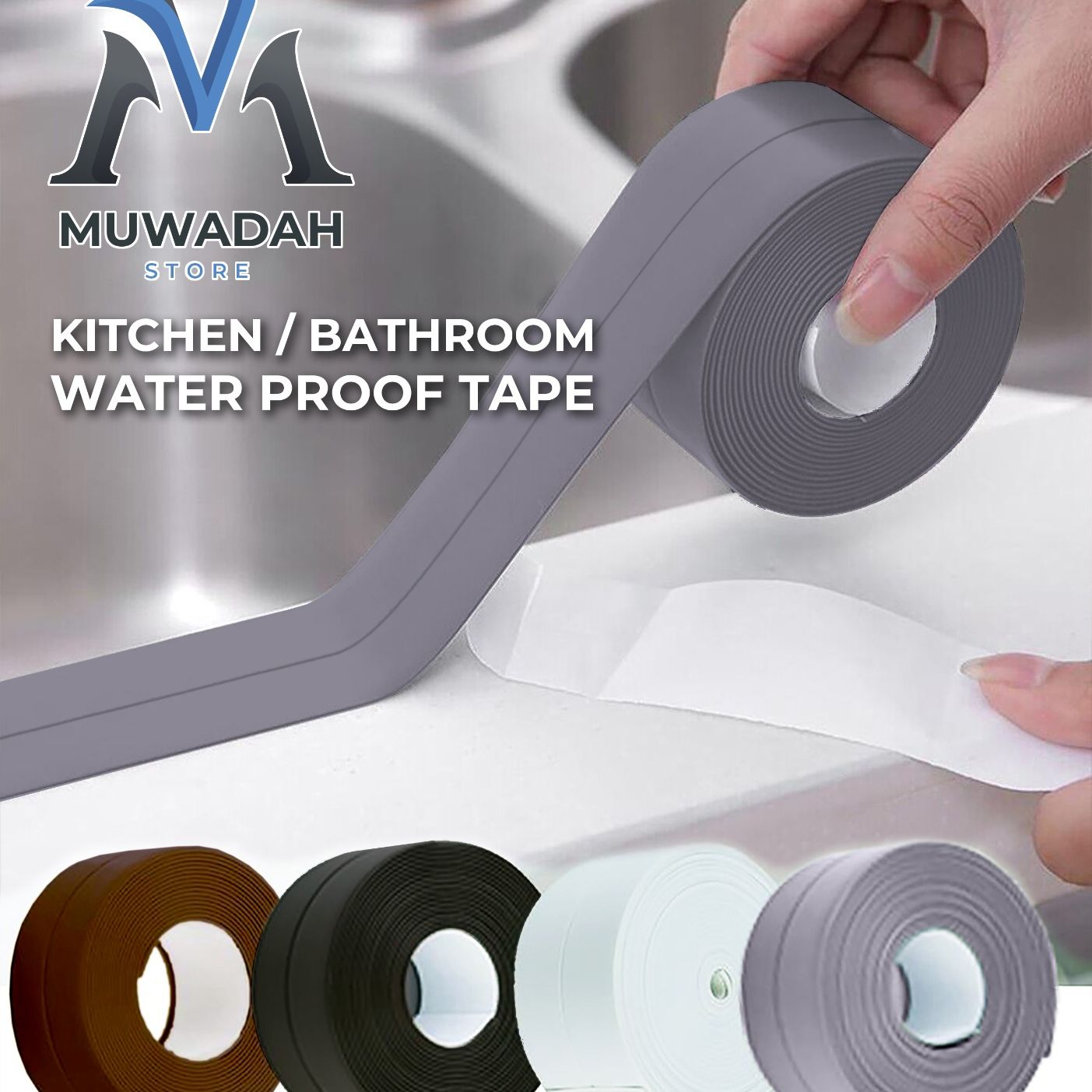 3.2M PVC Self-Adhesive 38mm Tape for Sealing Kitchen Sink Stove and ...