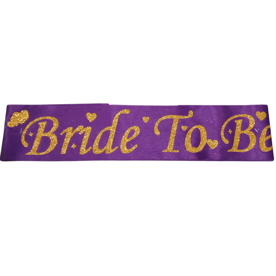 Bride To Be | Glitter Sash | For | Bridal To Be Party Celebration ...