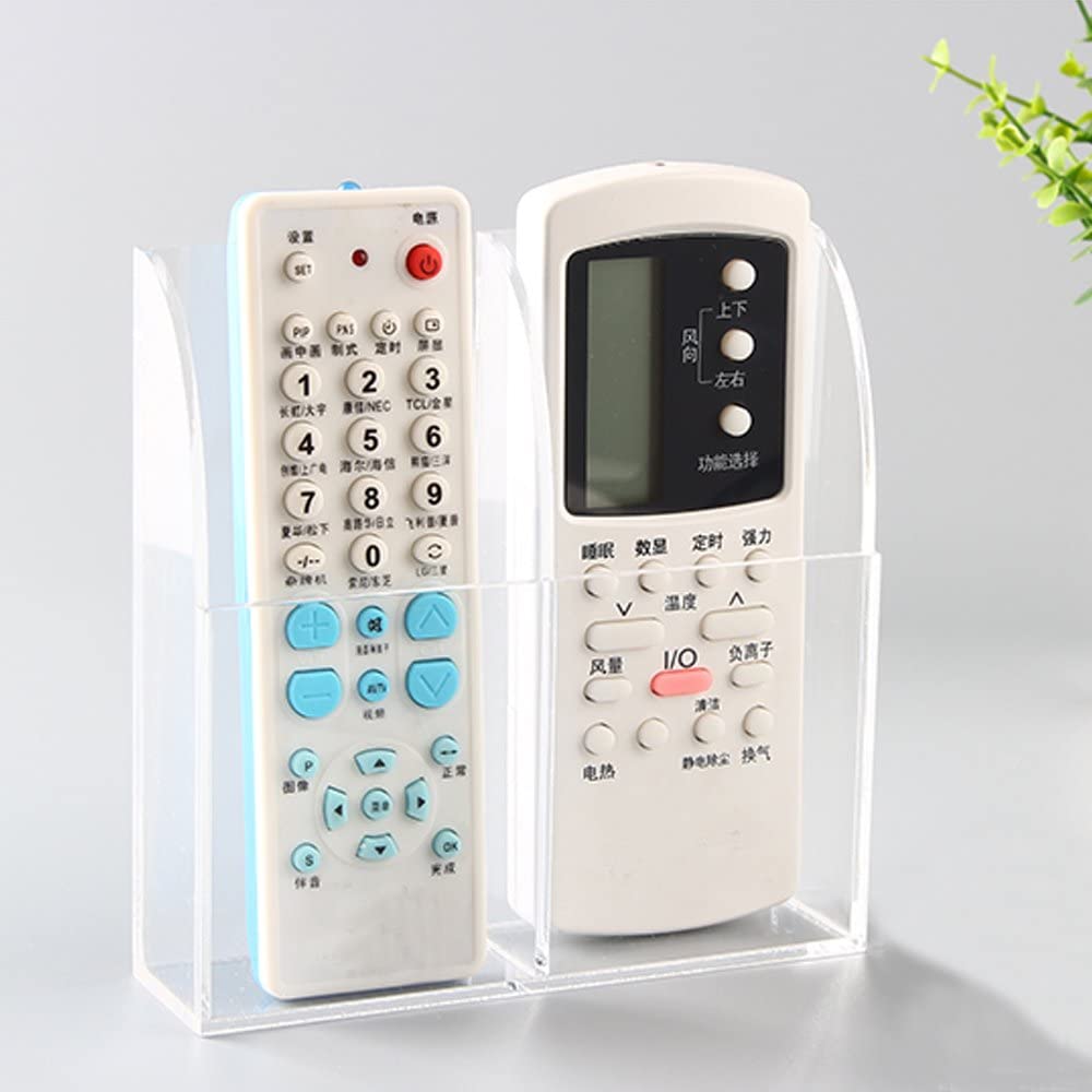 Clear Remote Control Holder Wall Mount (Three/Two/One Compartments ...