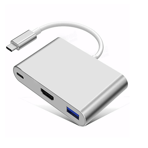Speedex 3 in 1 USB Type-C to HDMI+USB3.0+TYPE C Multiport Charging ...