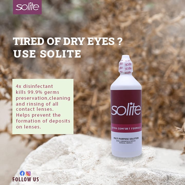 Solite Contact Lens Care Solution 120ML / 360ML Multi-Function | Daraz.pk