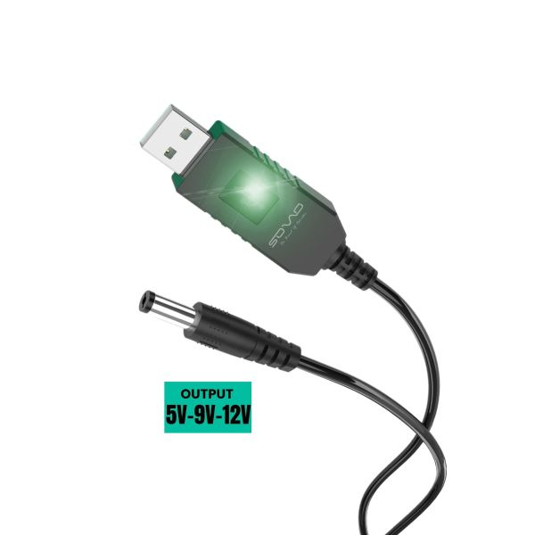 Router Cable WiFi to Powerbank Cable Connector DC 5V 9V 12V USB Cable ...