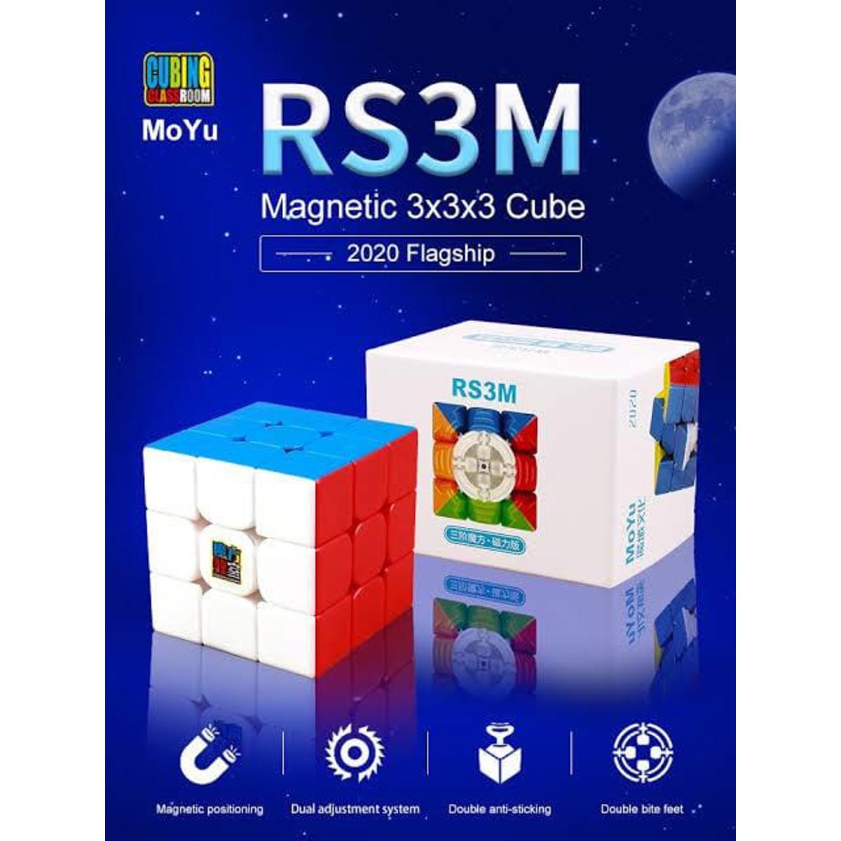 MOYU RS3M 2020 Sticker less Magnetic Cube| New Addition with Spring ...