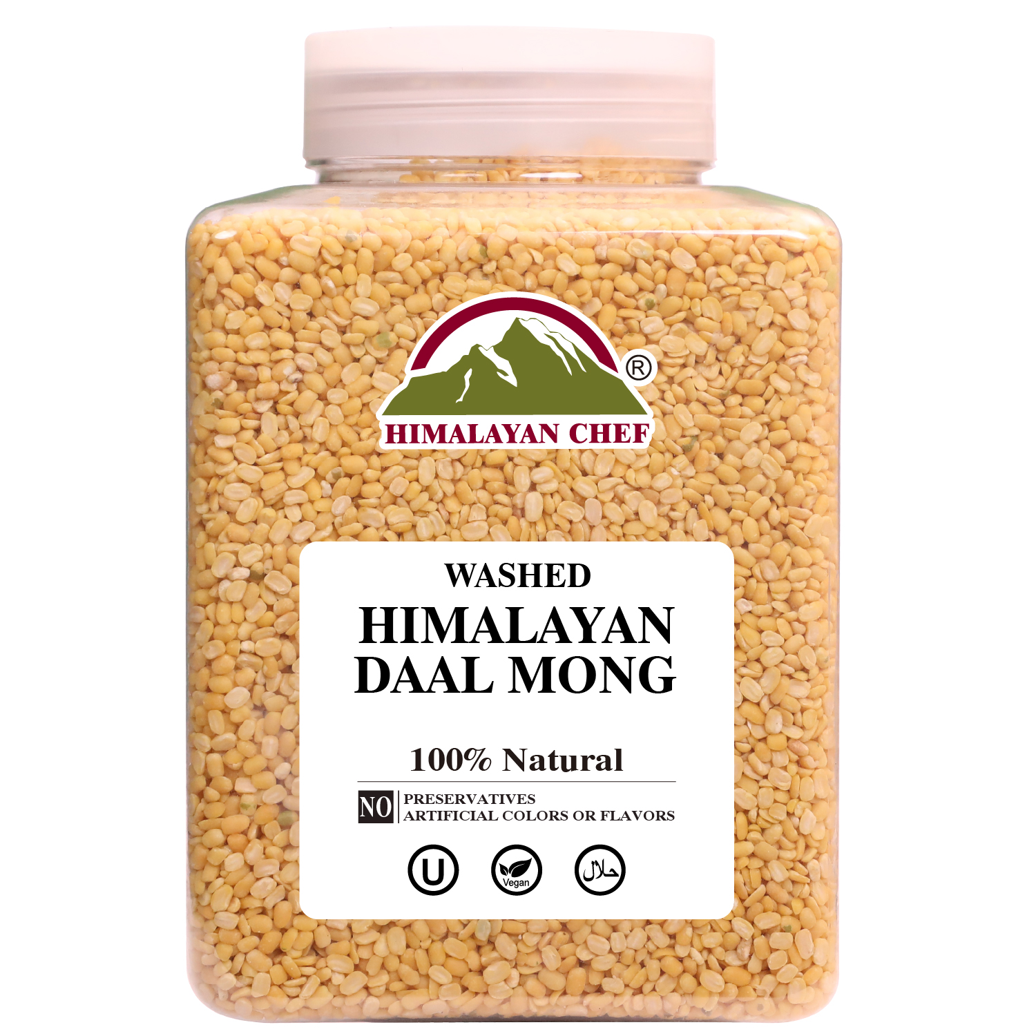 Himalayan Daal Mong Washed Large Plastic Jar- 1.7 KG | Daraz.pk