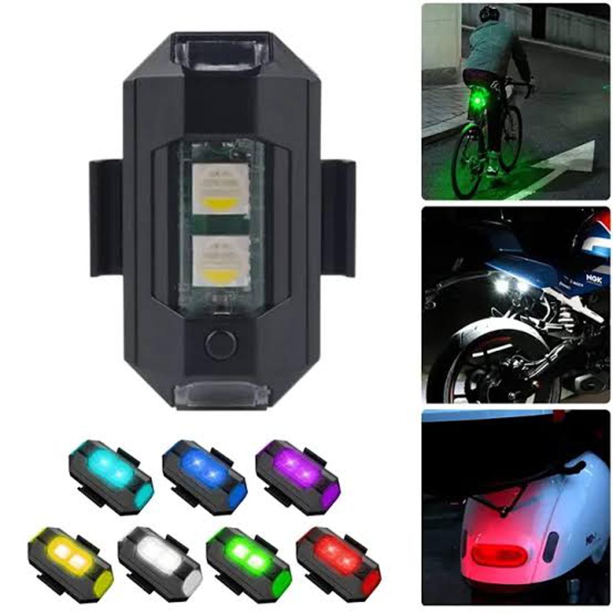 Universal LED Aircraft Light 7 Color Rechargeable Flashing Light ...