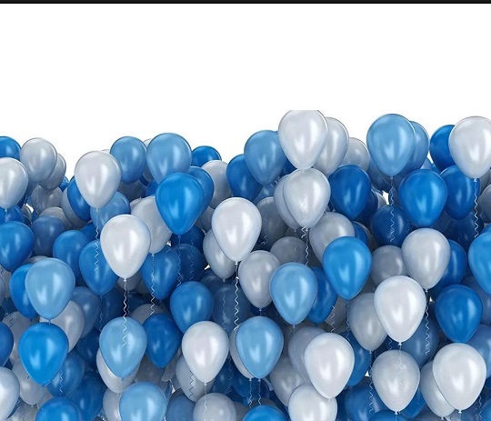 Pack of 50 Balloons(white, Blue, Golden,Pink,Blue, Red,Black,Yellow ...