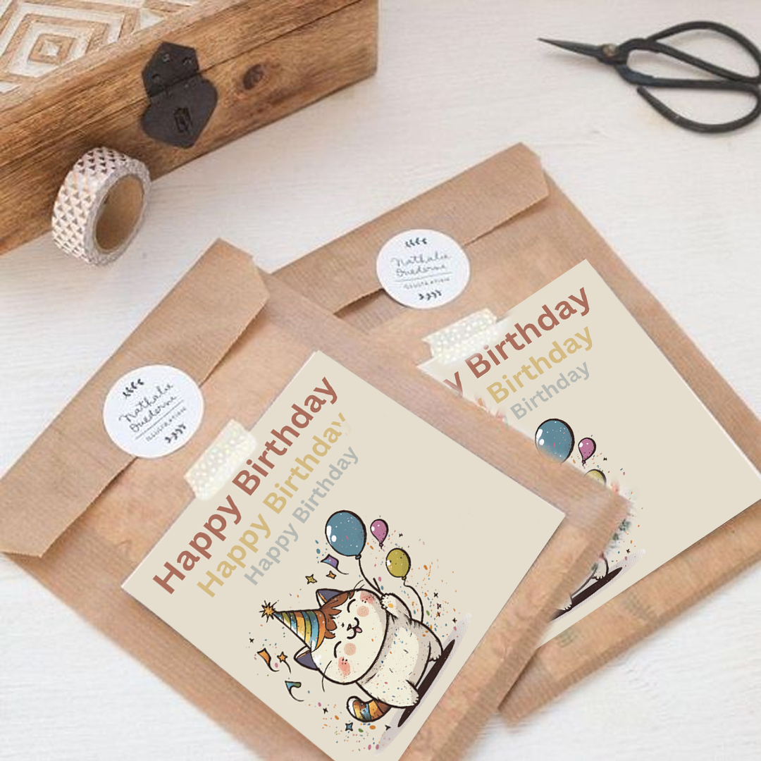 Pack of 5 Mini Cards for Best Wishes: Perfect Mini Cards for Gifts ...