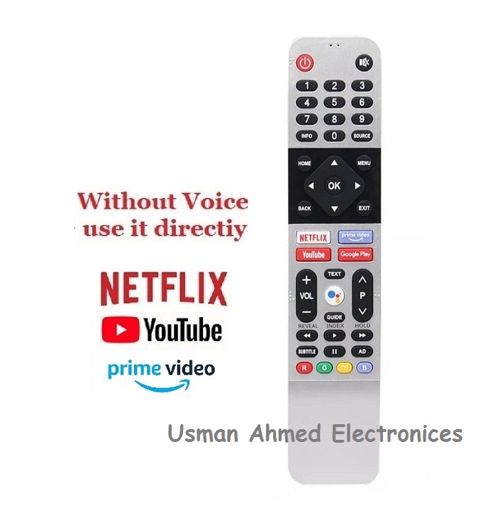Ecostar Smart Android LED TV Remote Without Voice Cammands with NetFlex ...