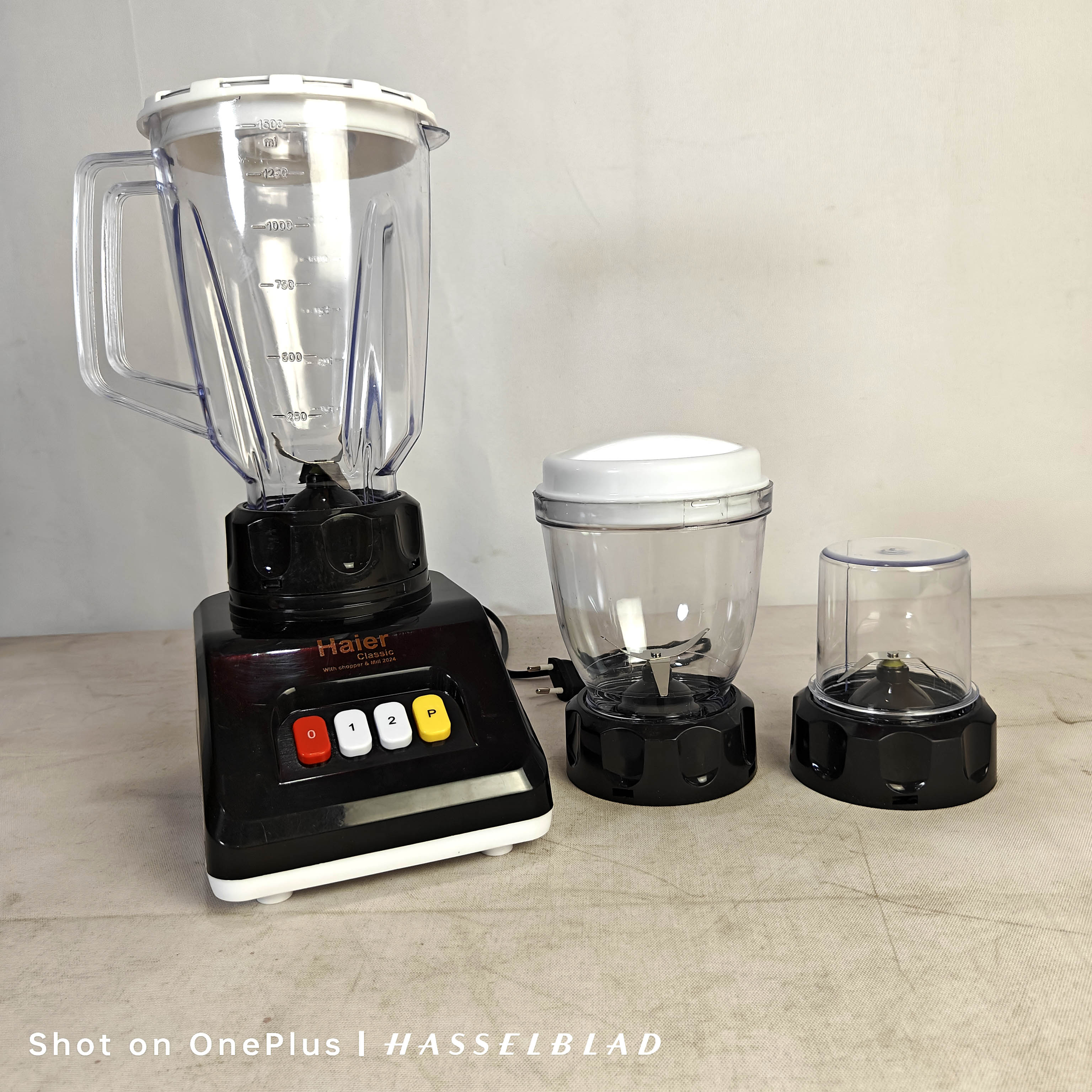 Haier Fruits Blender 1500ml Big Capacity Jar Stainless Steel Blade ...